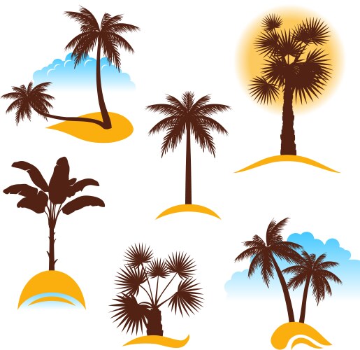 Palm tree Royalty Free Vector Image - VectorStock
