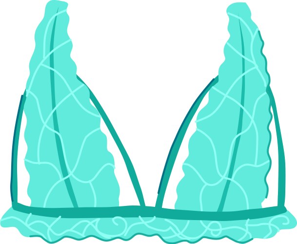 Plunge bra sexy cartoon Royalty Free Vector Image