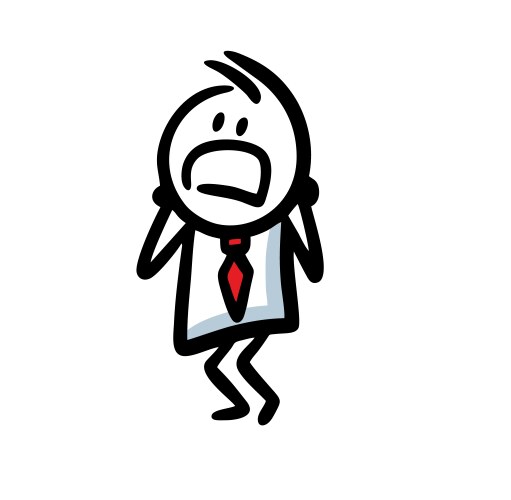 Scared Stickman Vector Images (92)