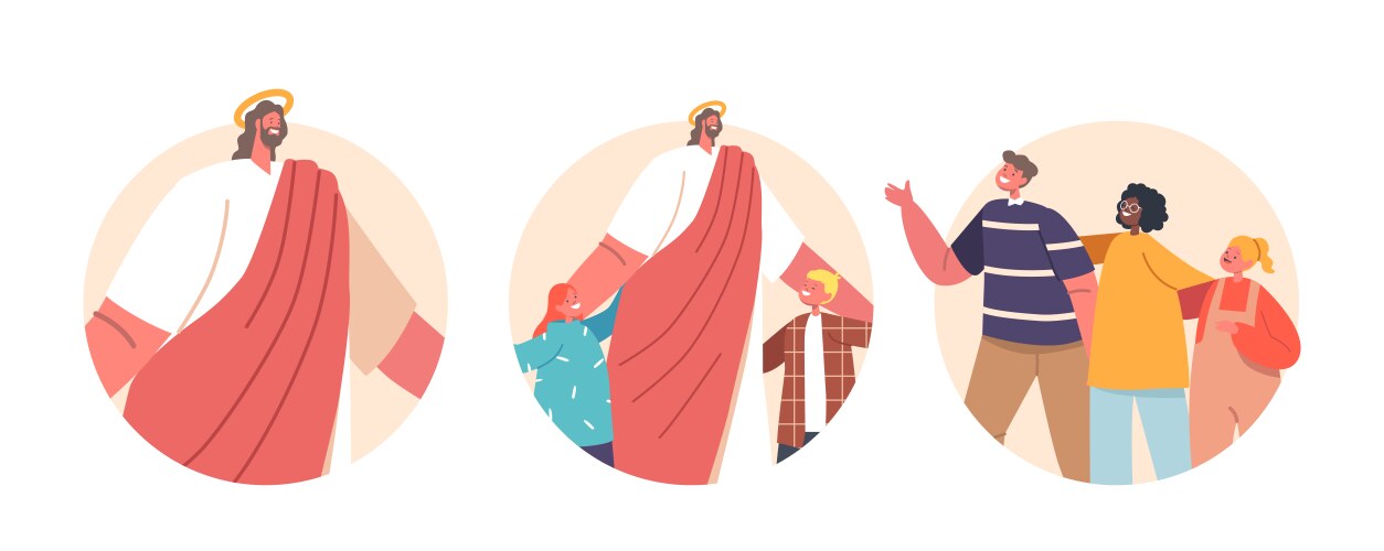 Biblical Avatars Zwarte Non Christian Sister Avatar Flat Icon Vector