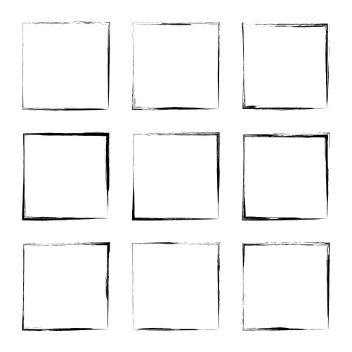 Set freehand drawn shape Royalty Free Vector Image