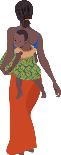 Mother and son on white background Royalty Free Vector Image