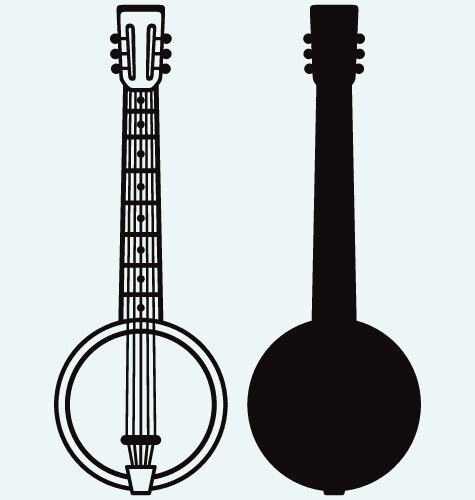 Banjo Silhouette Vector Images (over 660)