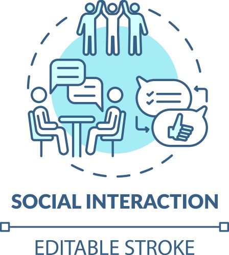 Social interaction skills abstract concept Vector Image