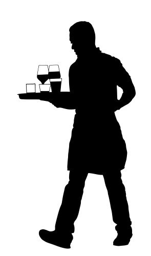 Butler Silhouette Vector Images (over 450)