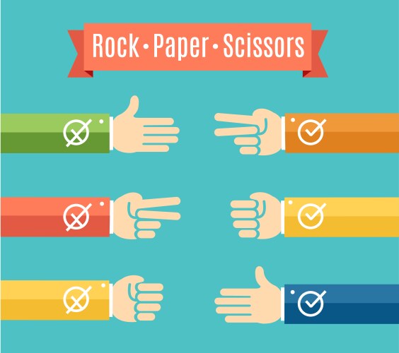 Rock Paper Scissors Hand Vector Images (over 270)