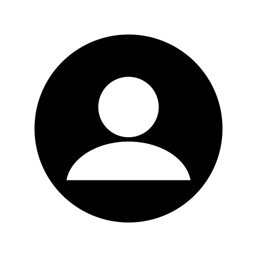 Avatar default user profile icon simple flat grey Vector Image