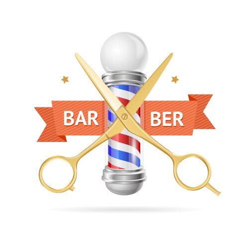 Barber shop pattern background Royalty Free Vector Image