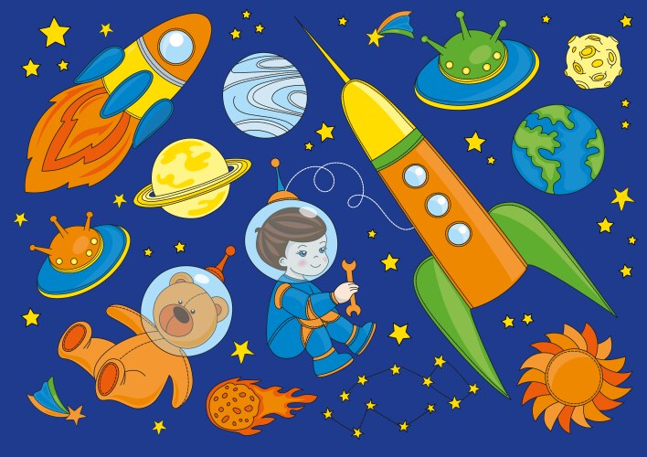 Space Cartoon Vector Images (over 250,000)