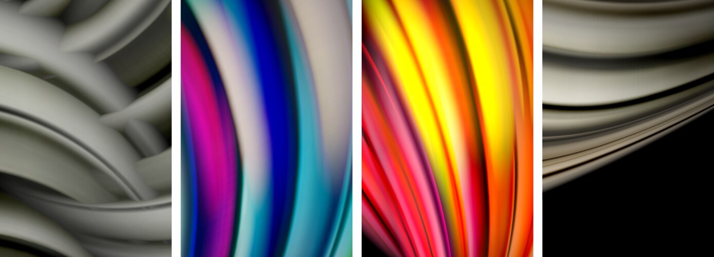 Blurred color line backgrounds Royalty Free Vector Image