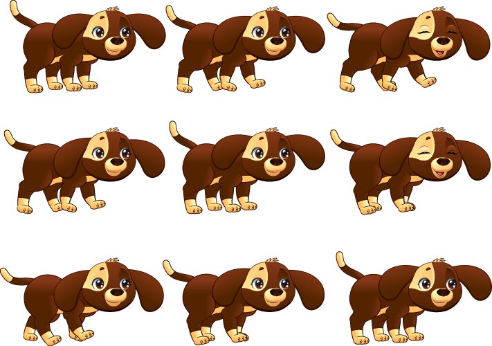 Character Walking Animation Frames Vector Images (over 300)
