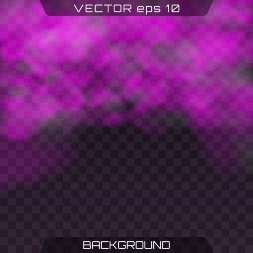 Red smoke isolated on transparent background Vector Image