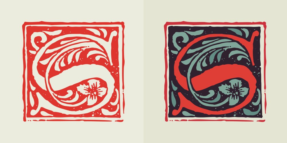 Fancy Letter S Vector Images (97)