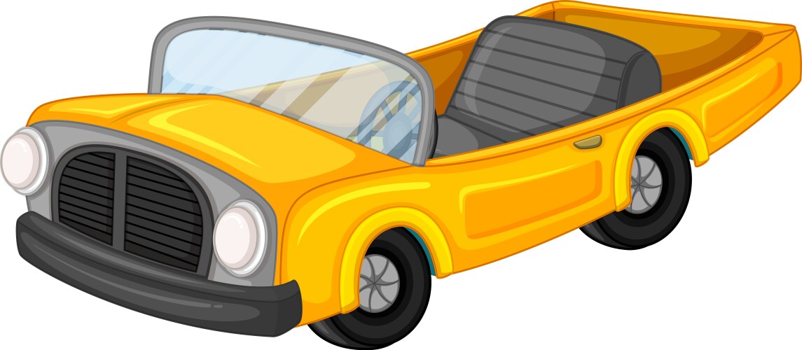 Kids in vintage car cartoon design Royalty Free Vector Image