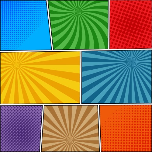 Comic book vertical template Royalty Free Vector Image