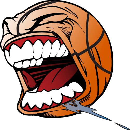 Angry Tennis Ball Royalty Free Vector Image - VectorStock
