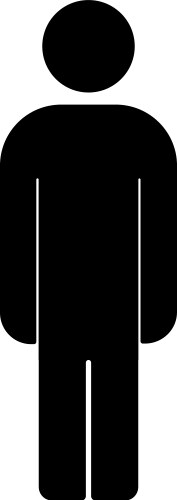 Man stand person icon pictograph Royalty Free Vector Image