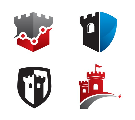 Castle logo Royalty Free Vector Image - VectorStock