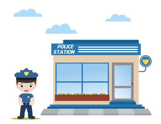 Police Station Cartoon Vector Images (over 1,300)