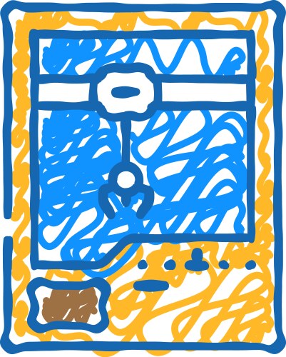 Expense growing icon doodle Royalty Free Vector Image