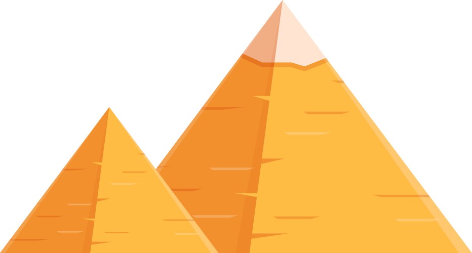 Cartoon of the egyptian pyramids Royalty Free Vector Image