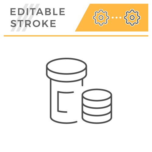 Cartoon scientist holding test tube sign Vector Image