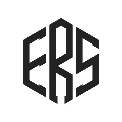 Elegant letter er initials logo for corporate Vector Image
