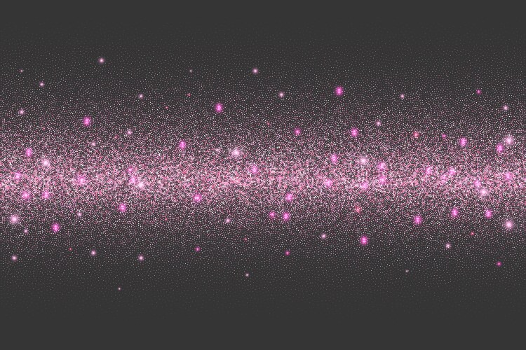 Pink glitter background with rose sparkles and Vector Image