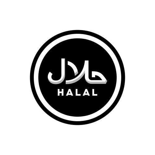 Halal logo Royalty Free Vector Image - VectorStock