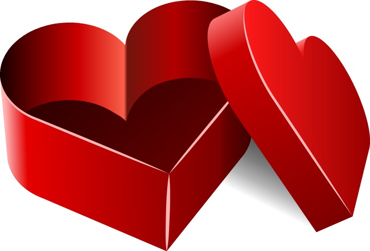 Pink heart box Royalty Free Vector Image - VectorStock