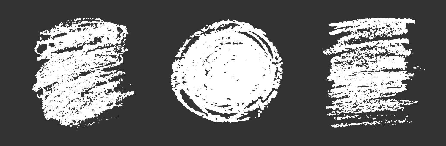 Chalk rectangle frames set hand drawn pencil Vector Image