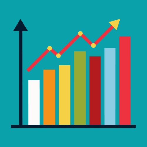 Gdp growth Royalty Free Vector Image - VectorStock