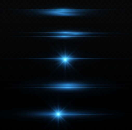 Blue light flash lines Royalty Free Vector Image