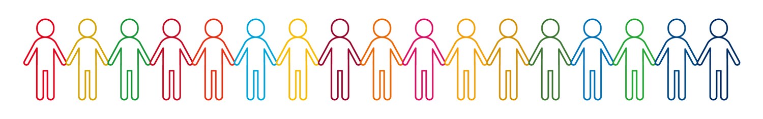 Sdgs image people holding hands Royalty Free Vector Image