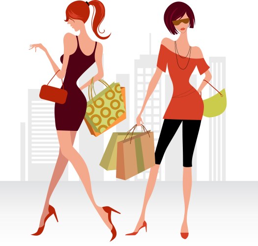 Fashion girls Royalty Free Vector Image - VectorStock