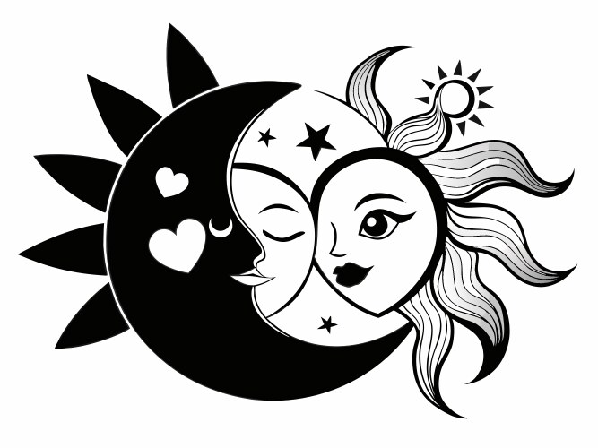 Sun Moon Vector Images (over 76,000)
