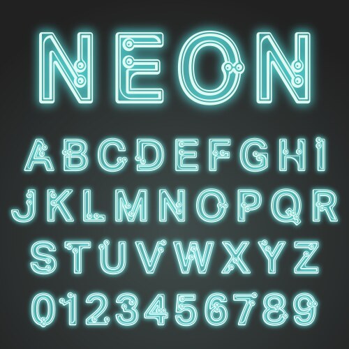 Neon Alphabet Vector Images (over 48,000)