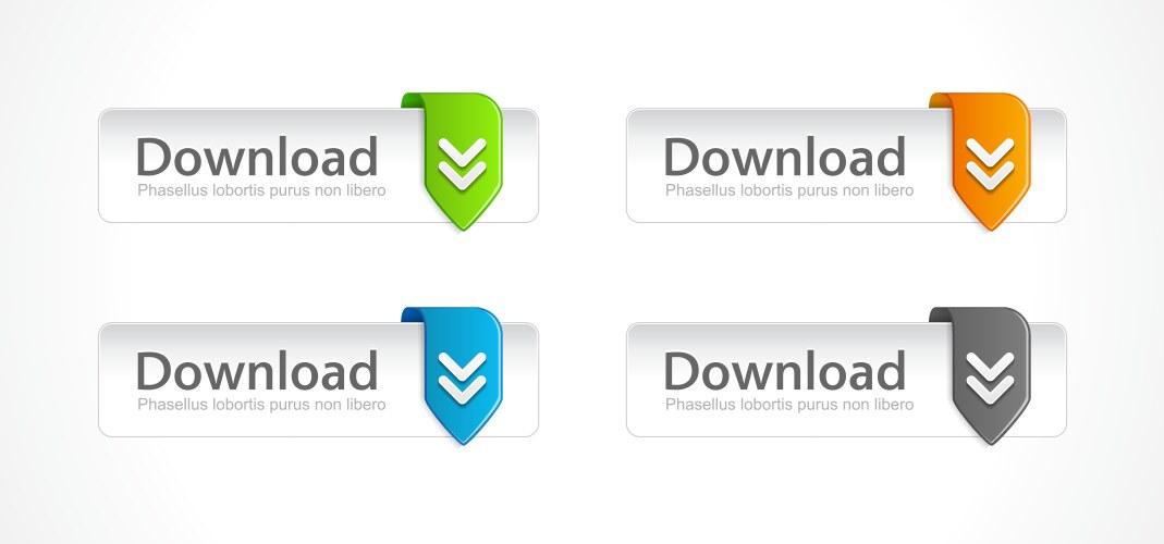 Glossy buttons mega set Royalty Free Vector Image