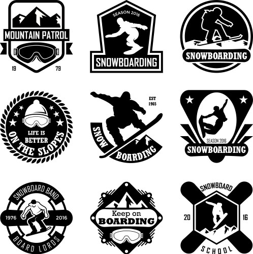 Snowboard 1 Royalty Free Vector Image - VectorStock