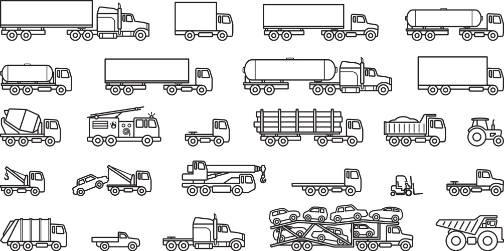 Truck Outline Vector Images (over 65,000)