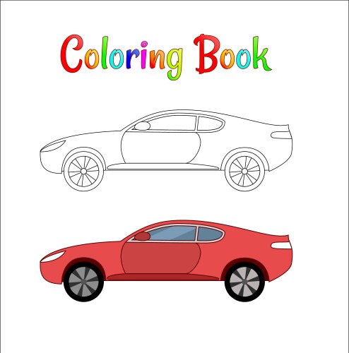 Letter r tracing racing car Royalty Free Vector Image