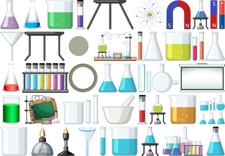 Science icons set Royalty Free Vector Image - VectorStock