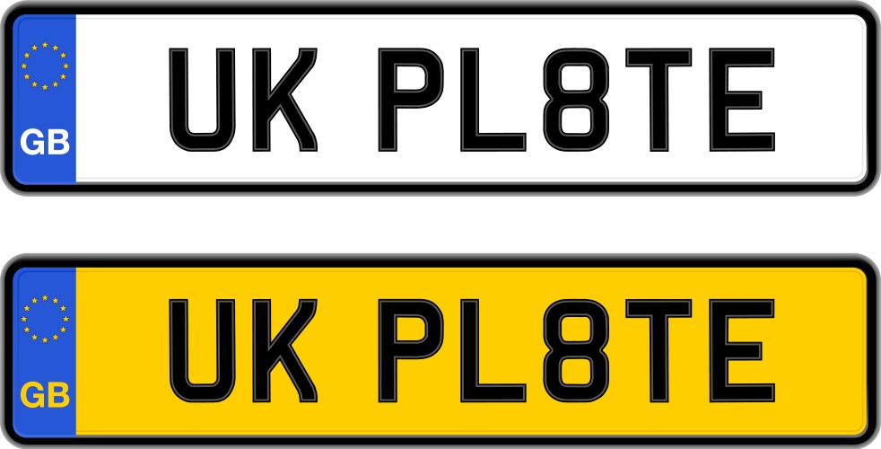 Number Plate Vector Images (over 6,500)