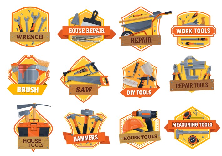 Construction Logo House Tools Vector Images (over 10,000)