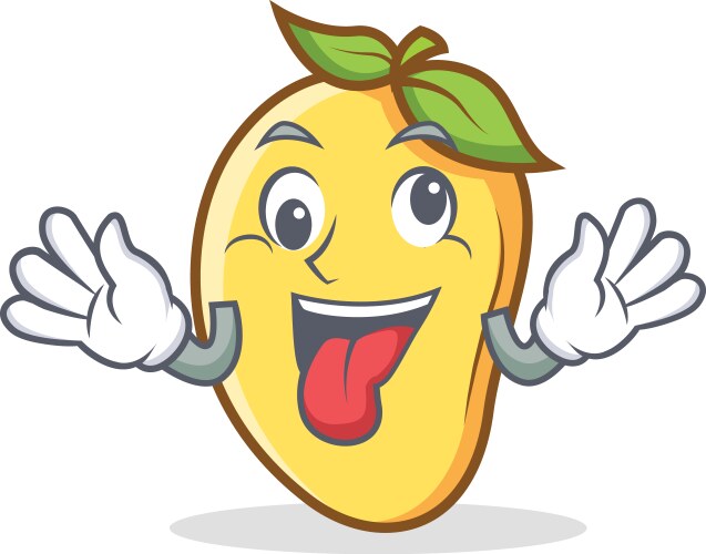 Candy mascot cartoon with crazy expression Vector Image