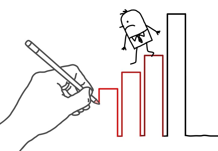Down arrow hand drawn sketch Royalty Free Vector Image