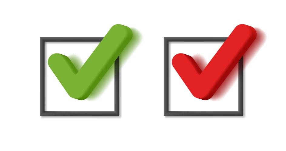 Red Tick Checkbox Vector Images (over 4,700)