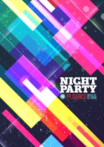 Night party Royalty Free Vector Image - VectorStock