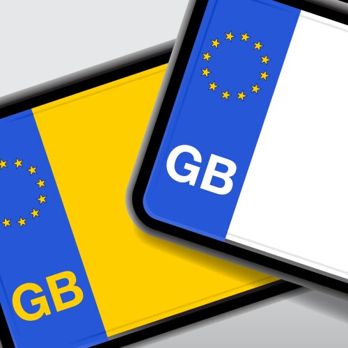 Uk Number Plate Vector Images (85)