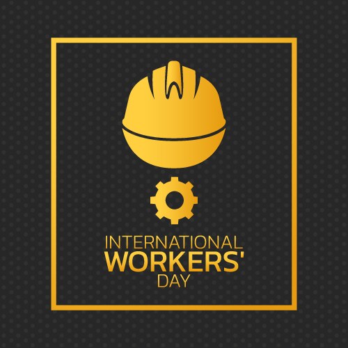 International Workers Day Icon Royalty Free Vector Image